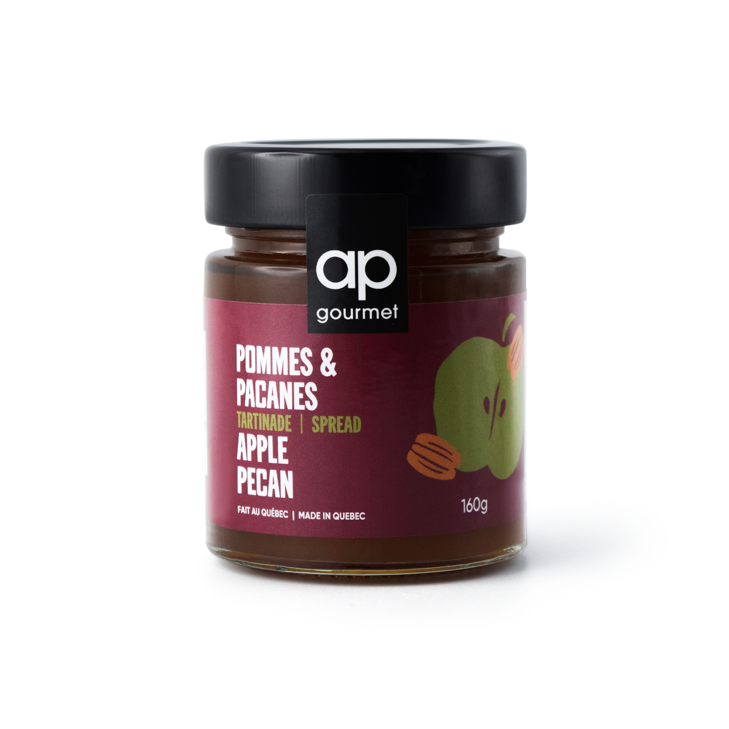 Tartinade aux pommes et pacanes - 160g – Boutique Beaulieu Instantané